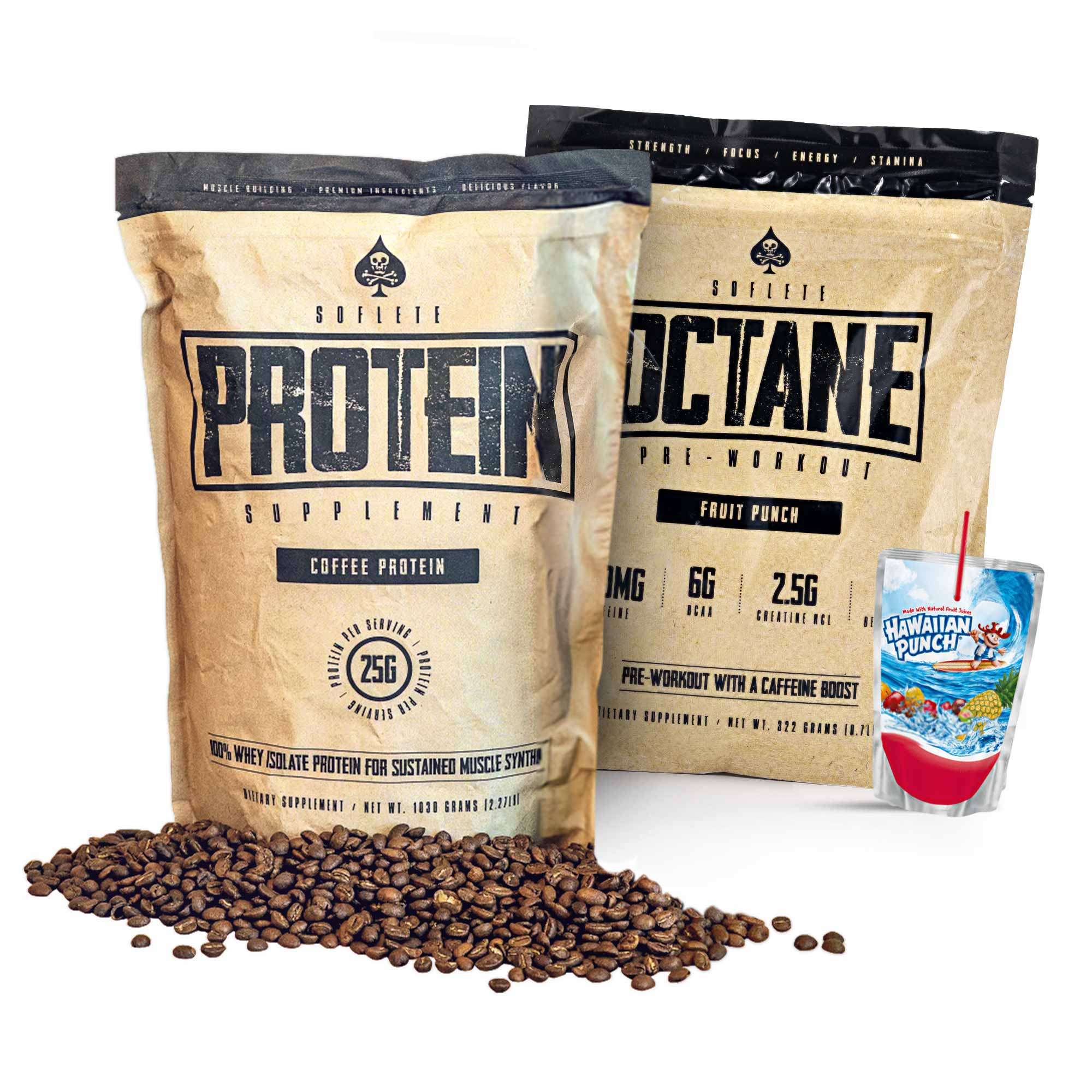 Caffeine Duo: Fruit Punch Octane + Coffee Protein