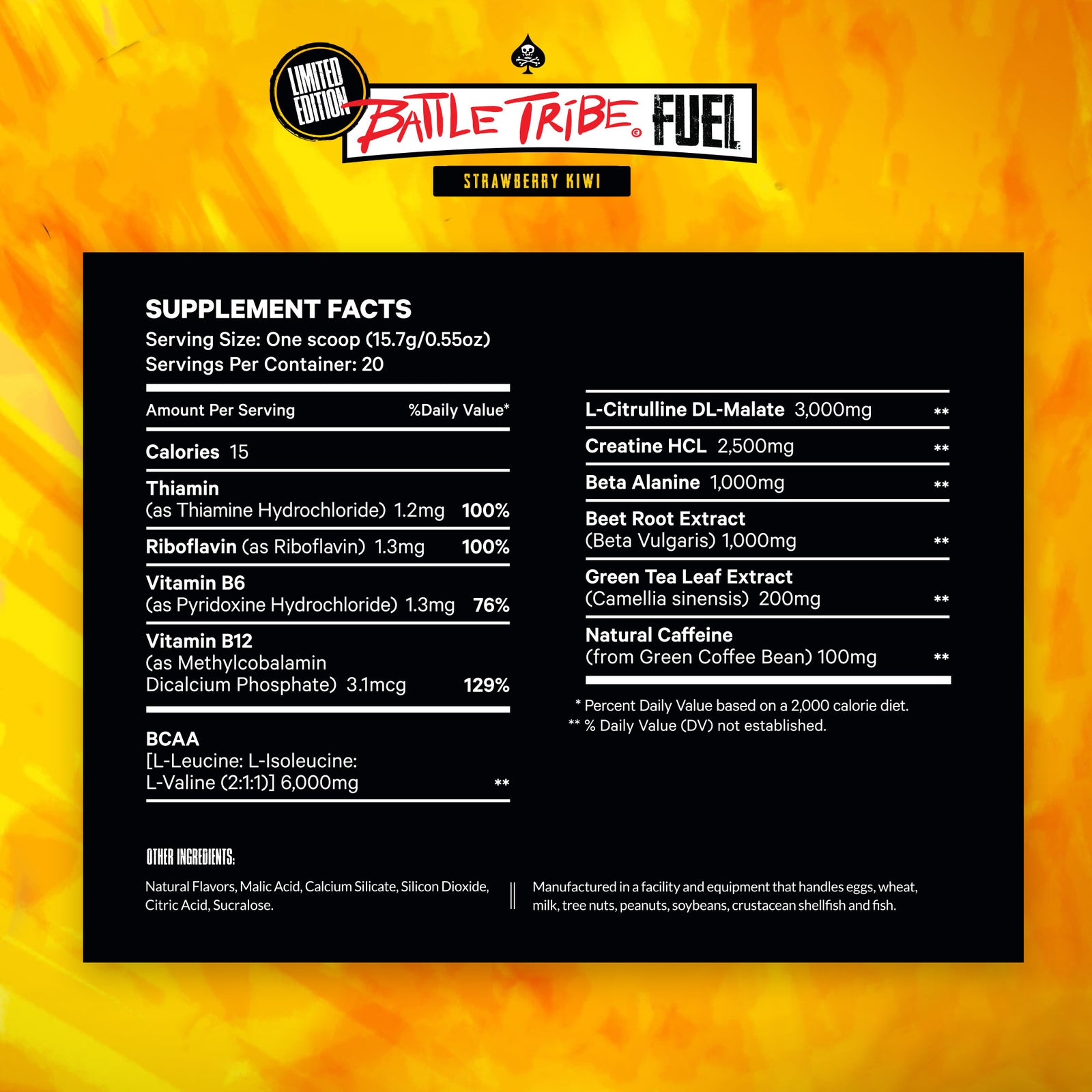 Strawberry Kiwi BattleTribe Pre-Workout