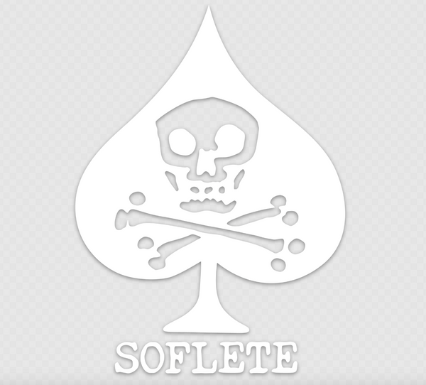 SOFLETE Vinyl Decal - White